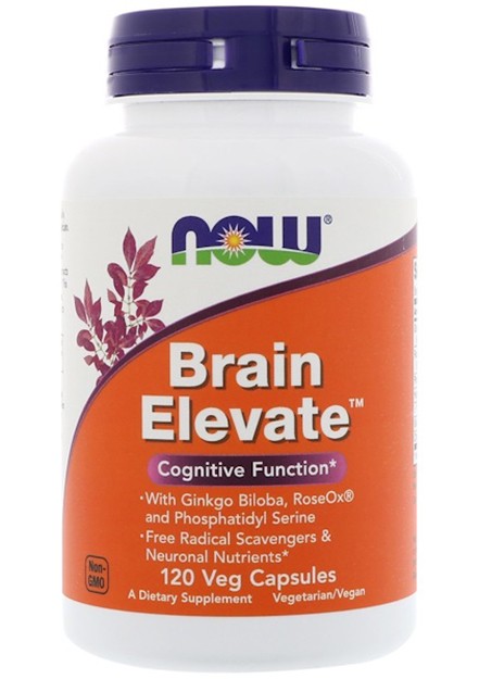 Купить NOW Brain Elevate Formula, 60 капс. в Алматы